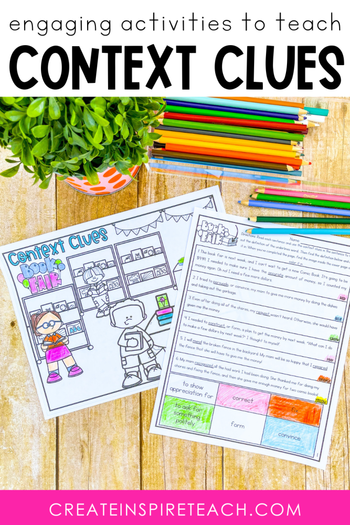 Teaching Context Clues in the Elementary Classroom - Create Inspire Teach