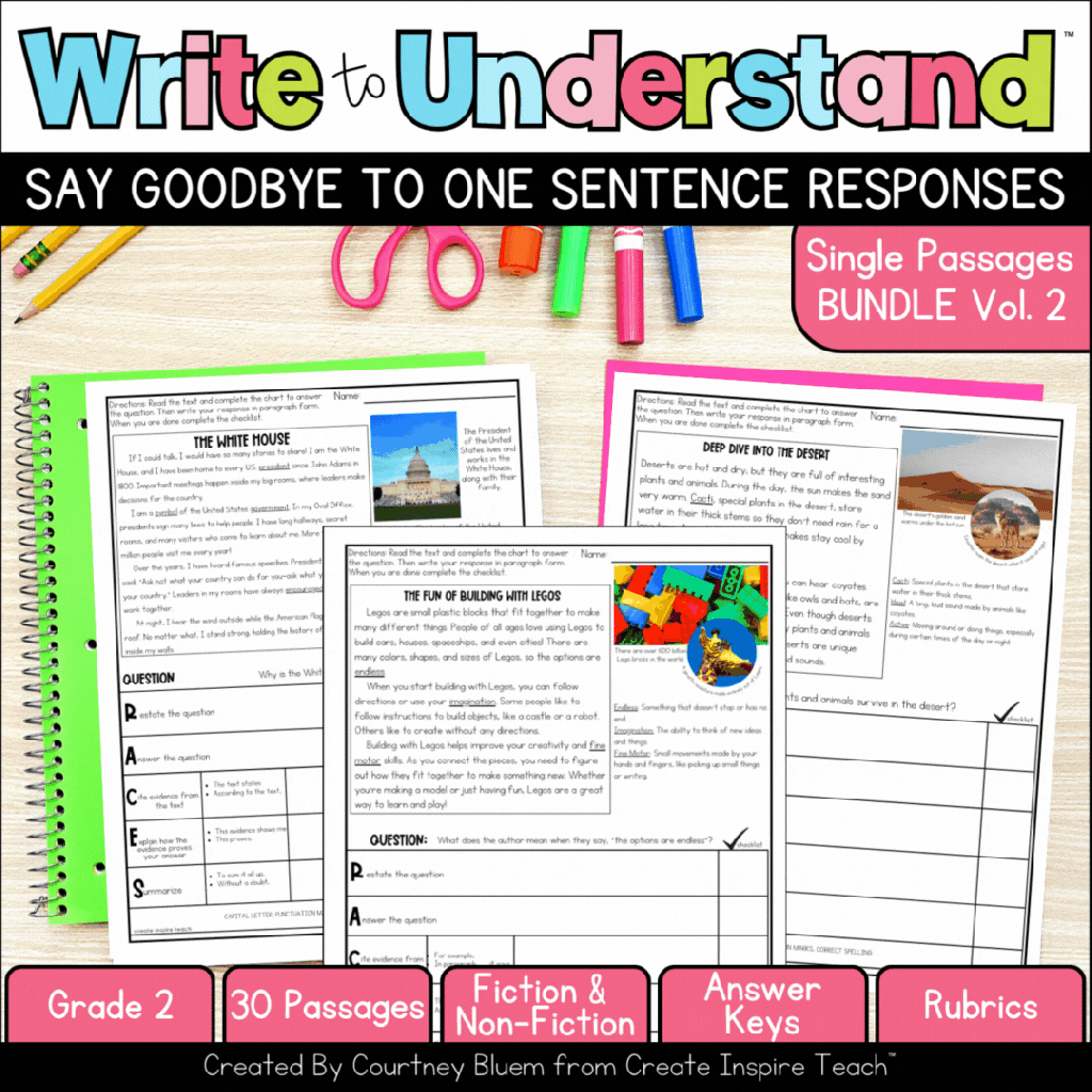 RACES Writing Strategy Activities for the Elementary Classroom - Create ...