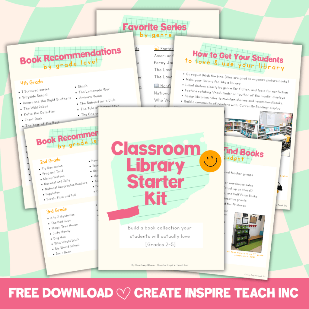 How to Build a Classroom Library for Teachers in Grades 2–5 - Create ...