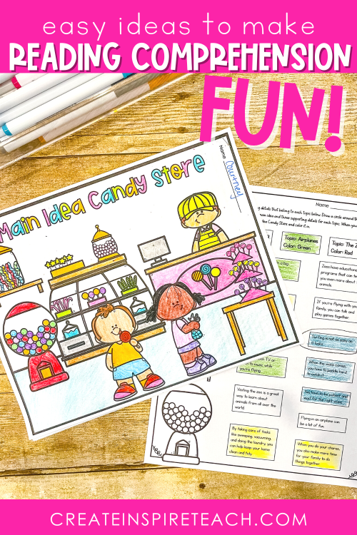 Make Reading Comprehension Practice Fun - Create Inspire Teach